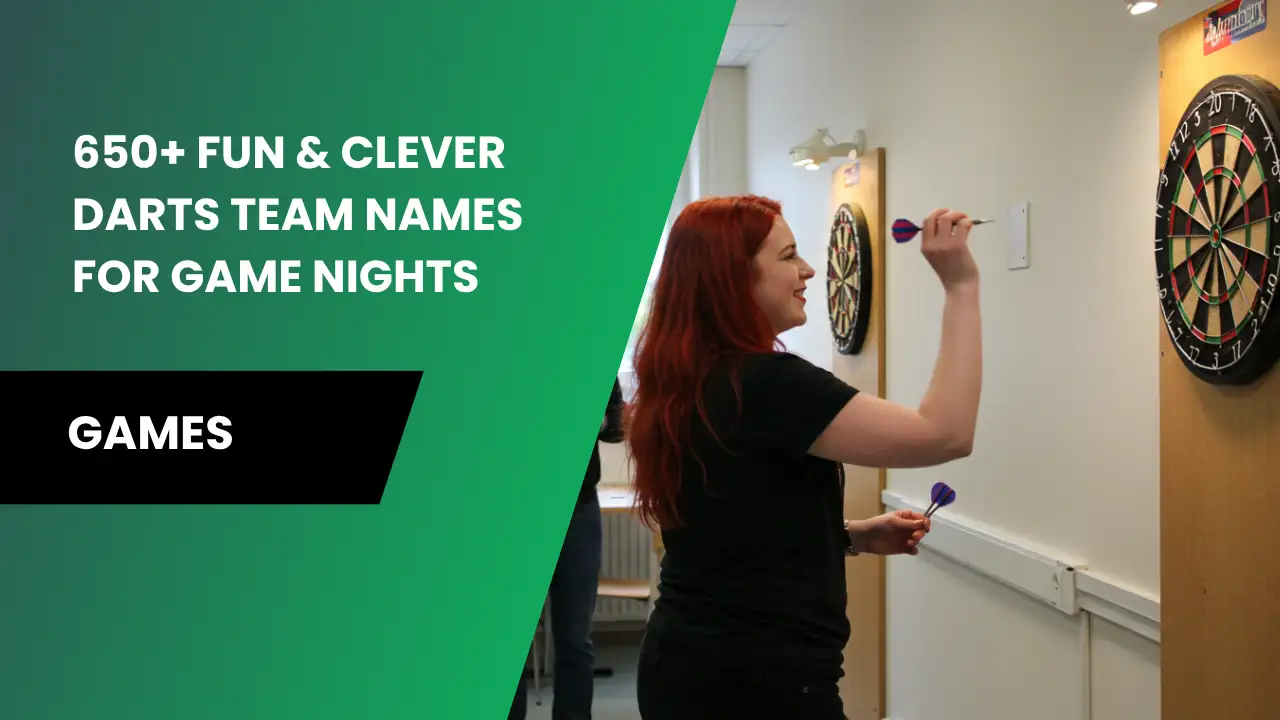 650+ Fun & Clever Darts Team Names for Game Nights