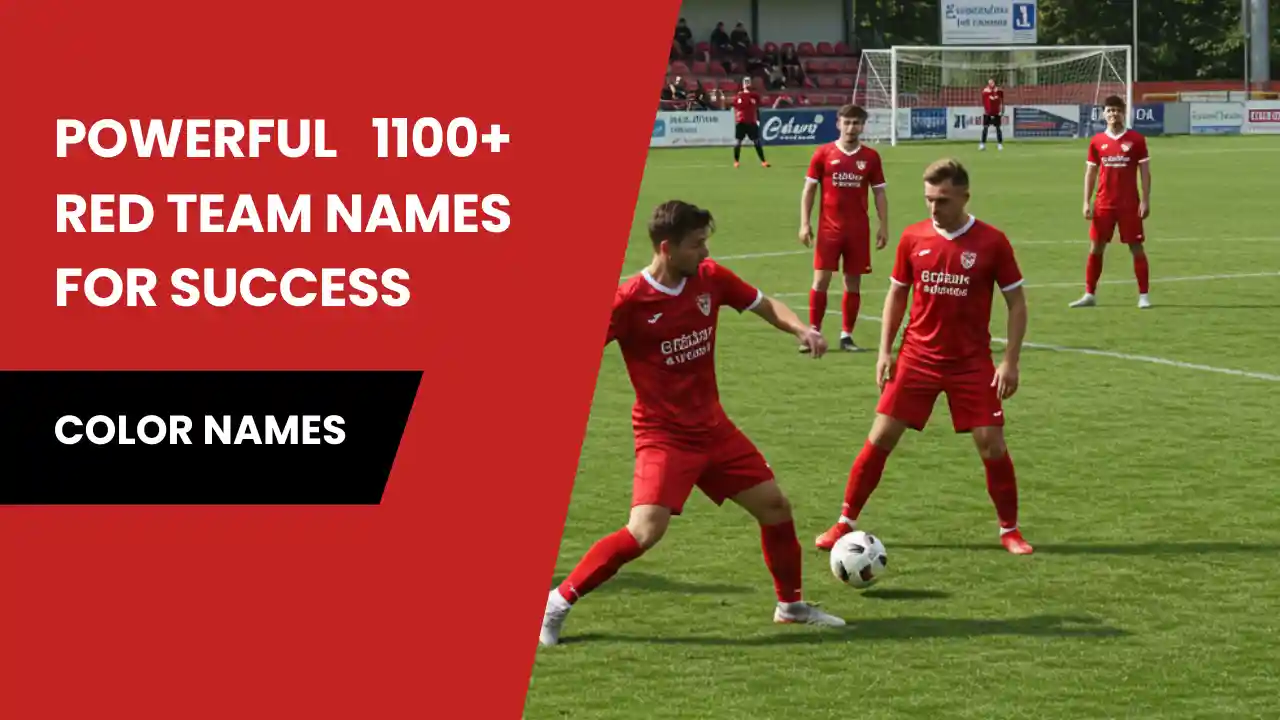 Powerful 1100+ Red Team Names For Success