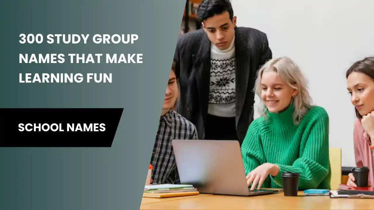 Top 300 Study Group Names That Make Learning Fun