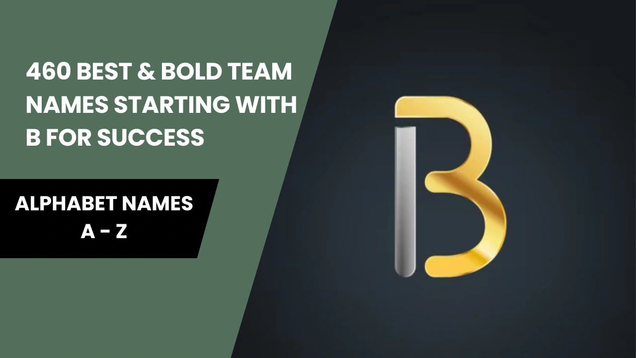 460 Best & Bold Team Names Starting with B for Success